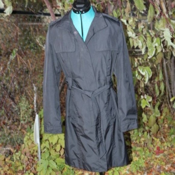 Kenneth Cole Reaction | Jackets & Coats | Kenneth Cole Black Rain Coat ...